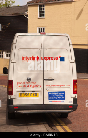 Interlink Express delivery van UK Stock Photo - Alamy