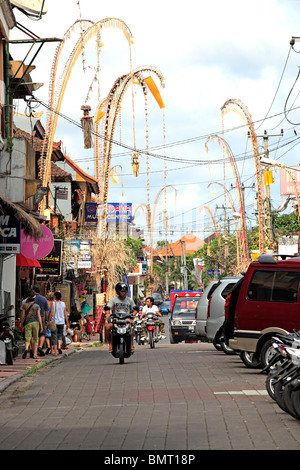Main road in the Balinese town of Ubud, Bali, Indonesia Stock Photo - Alamy