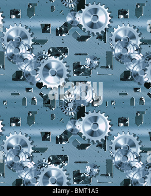 illustration of cogs and clockwork all working together as a team Stock ...