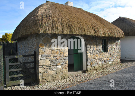 traditional irish stone cottage with thatched roof farmers cottage ...