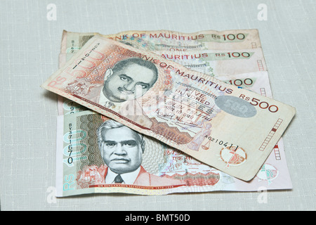 100 Mauritian rupees bank note. Mauritian rupee is the main currency of ...