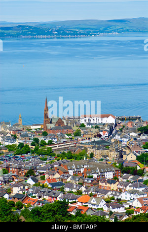 Largs seen from the sea Stock Photo - Alamy