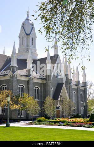 Assembly Hall at Temple Square complex housing Temple and other Mormon ...