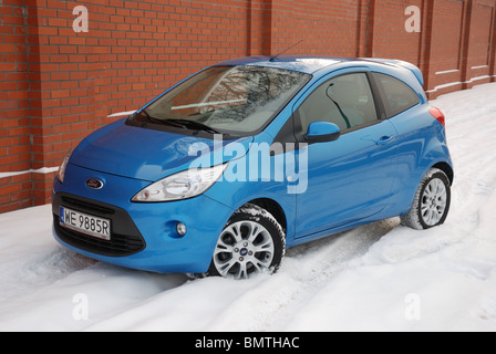 German supermini car side view isolated on white Stock Photo - Alamy