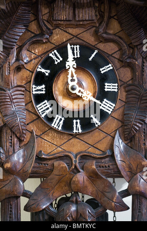 Vintage Bavarian wooden Clock Stock Photo - Alamy