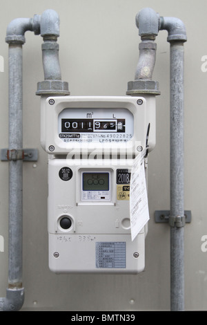 Gas meter in Japan Stock Photo - Alamy