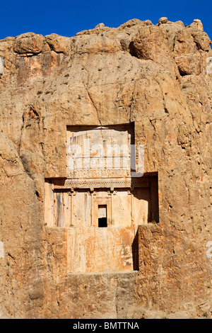 Royal Archaemenid tomb of Xerxes at Naqsh-i Rustam, Iran Stock Photo ...