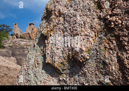 Granite rock formations Enchanted Rock State Natural Area Texas USA ...