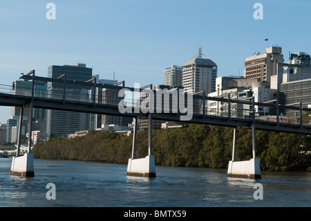 Brisbane City, Goodwill Bridge, Brisbane River Stock Photo - Alamy