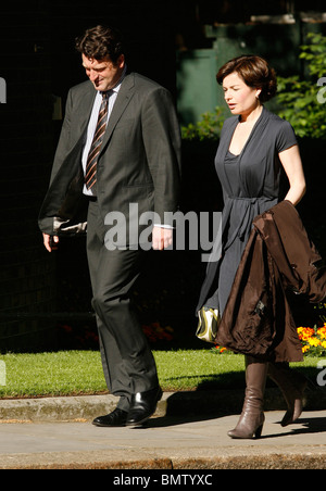 Jane Hill, BBC news journalist, on College Green, Westminster reporting ...