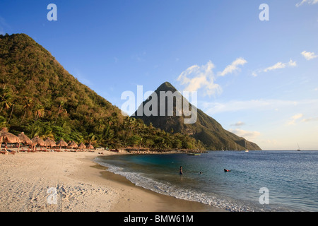 Caribbean, St Lucia, Gros Piton Stock Photo - Alamy
