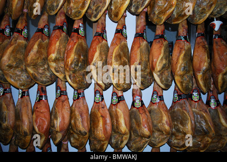 Trevelez ham shops, Trevelez, Las Alpujarras, Province of Granada ...