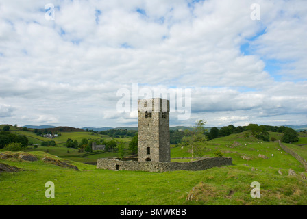 The old tower of Crook Church, Lake District National Park, Cumbria ...