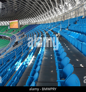 green folding chairs empty rows seats seats seating stadium chairs ...