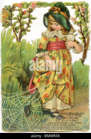 Little Miss Muffet, 19th century. Artist: Unknown Stock Photo - Alamy