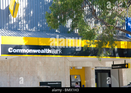 Commonwealth Bank of Australia (CBA) signage in Sydney, Saturday, May 5 ...