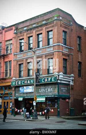 USA Washington State Seattle underground old shops and streets of city ...