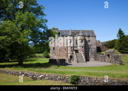 Rowallan Castle, near Kilmaurs, Ayrshire, Scotland. Built in late 19th ...