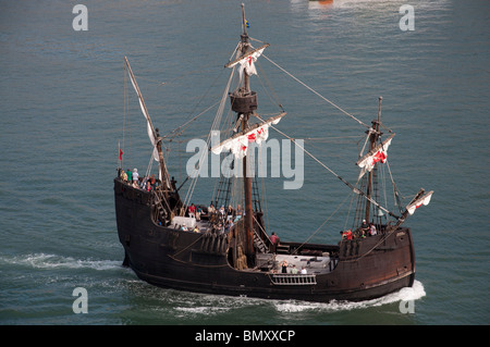 The Santa Maria, a Portuguese galleon ship Stock Photo - Alamy
