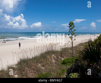 From the boardwalk at Indialantic on the East coast of Florida Stock ...