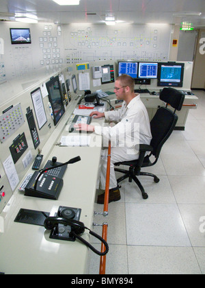 Eurodam cruise ship engine control room Stock Photo - Alamy