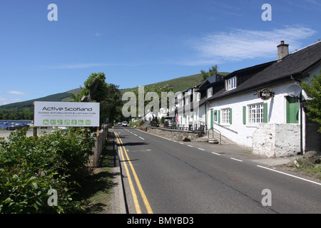 Lochearnhead street scene Scotland June 2010 Stock Photo - Alamy