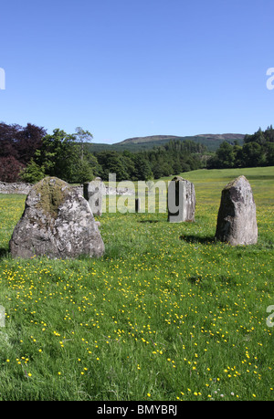 Kinnell of Killin stone circle near Killin Scotland June 2010 Stock ...