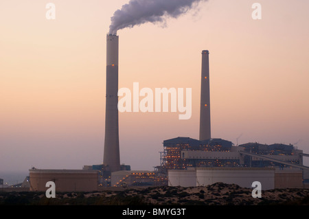 The coal-fired power plant Rutenberg Power Station operated by Israel ...