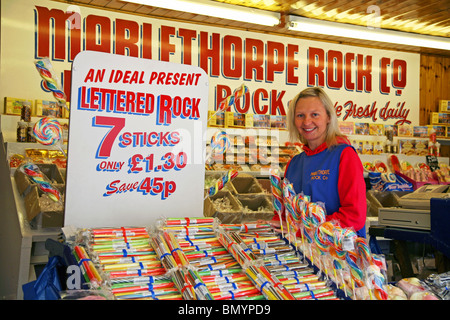 The Mablethorpe Rock Company shop in the seaside town Stock Photo ...