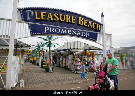 Entrance to Pleasure Beach, a leisure and amusement complex on the ...