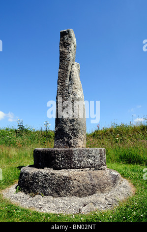 The Tristan Stone, near Fowey, Cornwall, England Stock Photo - Alamy