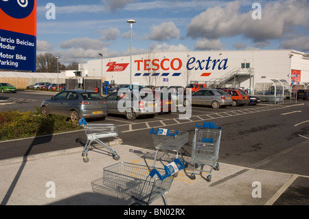 Tesco Extra superstore, Haverfordwest, Pembrokeshire, Wales, UK, Europe ...