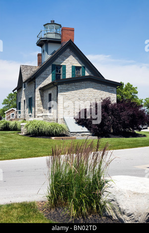 Cedar Point Lighthouse - Ohio, USA Stock Photo - Alamy