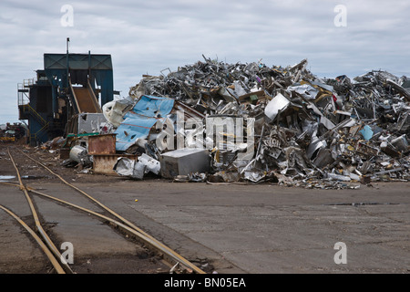 Louis Padnos Iron And Metal Company recycling yard at Holland Michigan ...