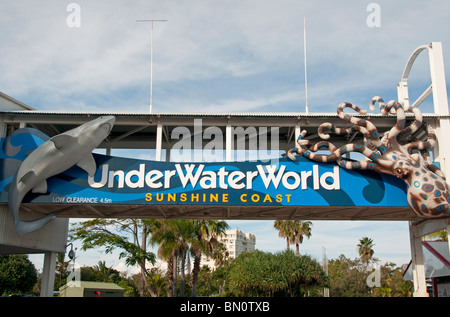The Underwater World (tourist attraction) at Mooloolaba Beach on the ...