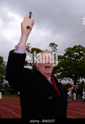 Sir Roger Gilbert Bannister, CBE at harrow sports ground Stock Photo ...