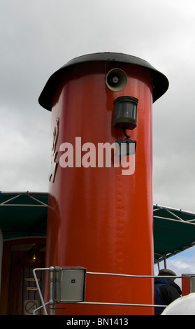 STEAM SHIP FUNNEL WITH SMOKE LAKE WAKATIPU QUEENSTOWN SOUTH ISLAND, NEW ...