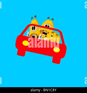 Emoticons, Graphic Illustration depicting dangerous drunken driver and ...