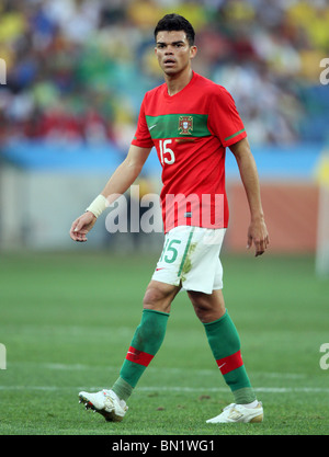 PEPE PORTUGAL V BRAZIL DURBAN STADIUM DURBAN SOUTH AFRICA 25 June 2010 ...