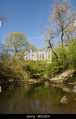 Blue Pool, Pwll Glas, Afon Mellte, Ystradfellte, Brecon Beacons ...