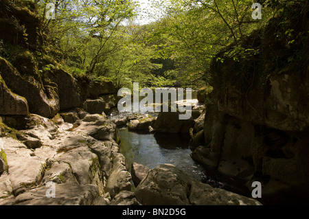 Blue Pool, Pwll Glas, Afon Mellte, Ystradfellte, Brecon Beacons ...