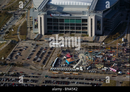 aerial view above Houston Rodeo Reliant Stadium Texas Stock Photo - Alamy