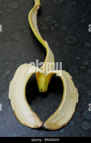 banana peel in a trash bin Stock Photo - Alamy