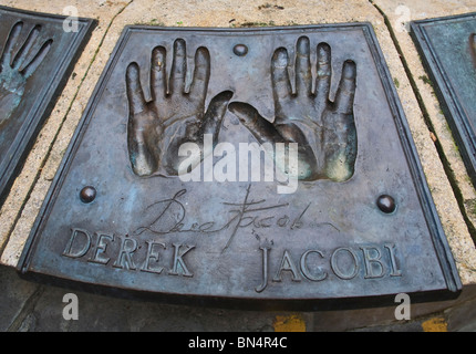 Hand prints and signature of the British actor Paul Eddington, New ...