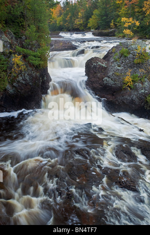 Potato River Falls Potato River Iron County Wisconsin USA Stock Photo ...