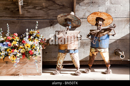 Texas/Mexican Metal Art - Mariachi men made from Scrap Metal Stock ...