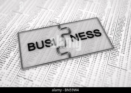 News concept: Business Team on Digital Data Paper background Stock ...