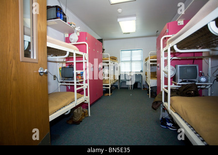 Dormitory style cell at work release low security prison. Cell built ...
