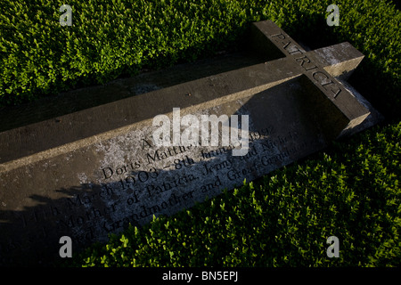 Detail of burial plot for the Rothermere family in Holy Trinity Church ...