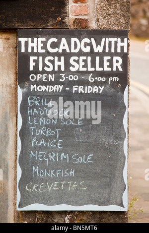 The fish shop in Cadgwith, Cornwall, UK Stock Photo - Alamy